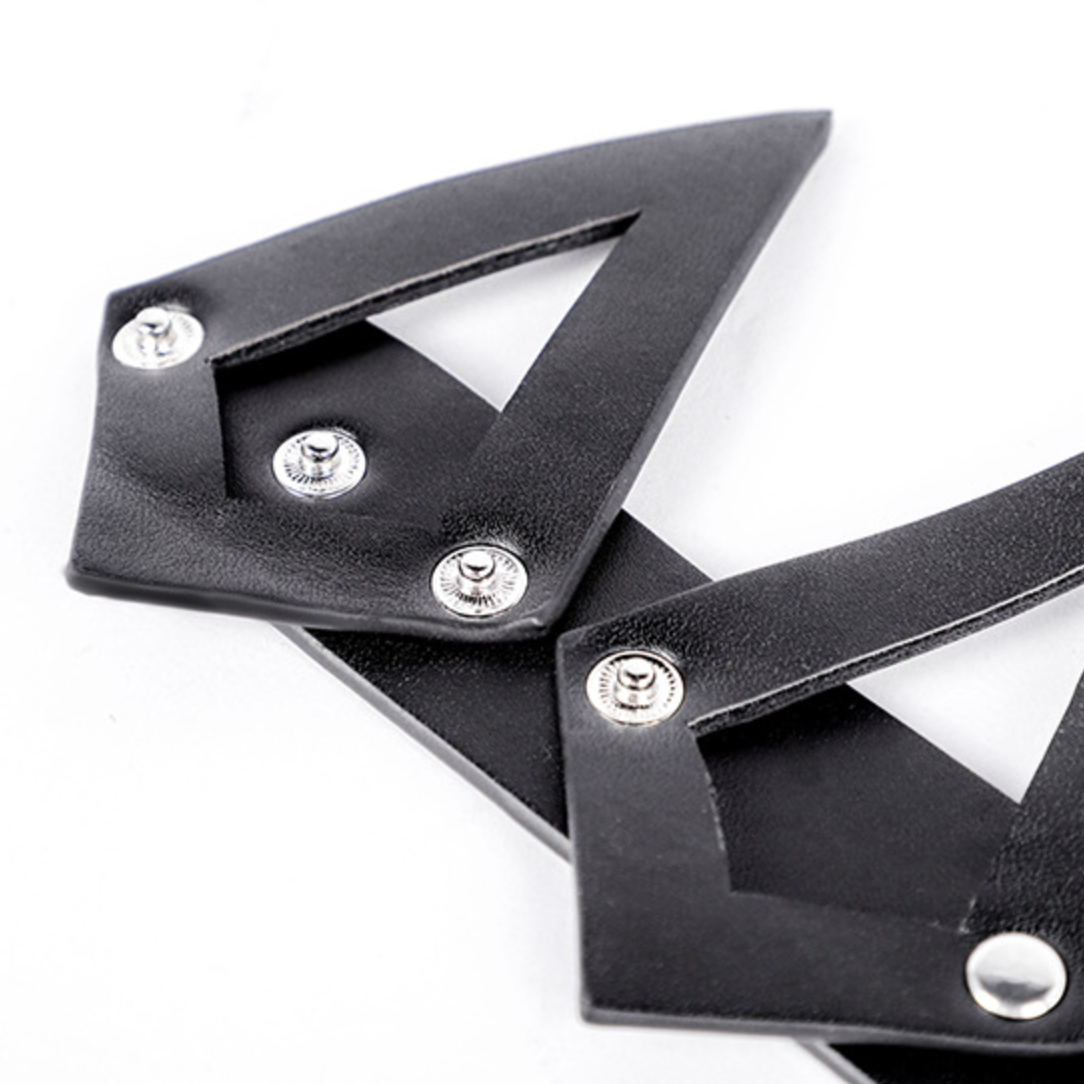 NaughtySG:Queen PU Leather Head gear BDSM 女王皮质皇冠 BDSM 1501